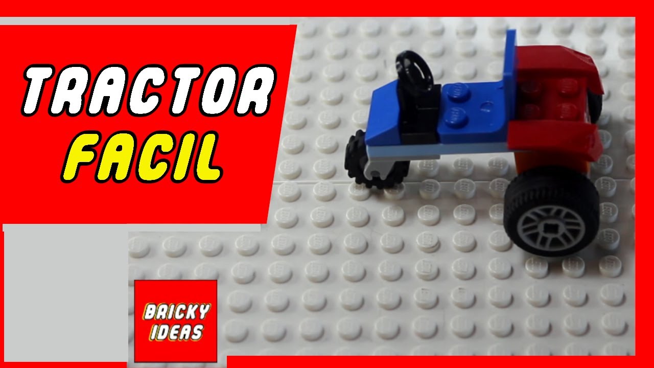 Idea LEGO - Tractor fácil y simple tutorial - YouTube