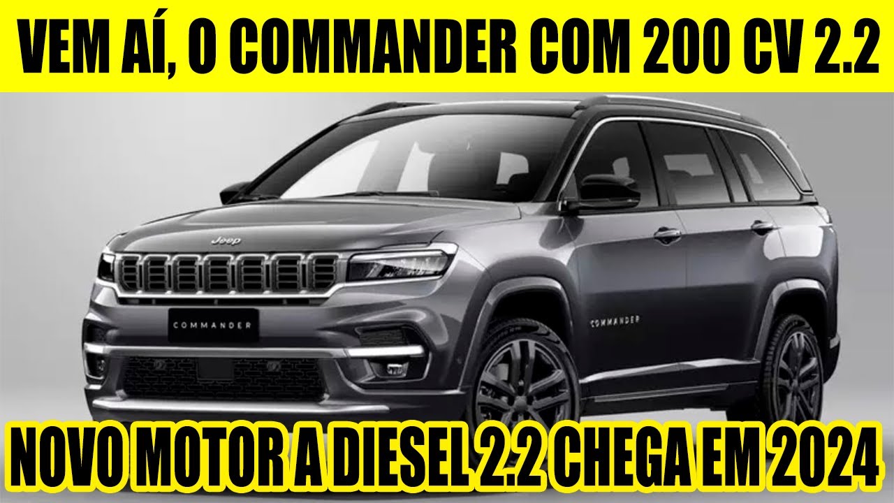 NOVO JEEP COMMANDER 2.2 TURBO DIESEL DE 200 CV JÁ ESTÁ EM TESTES ...