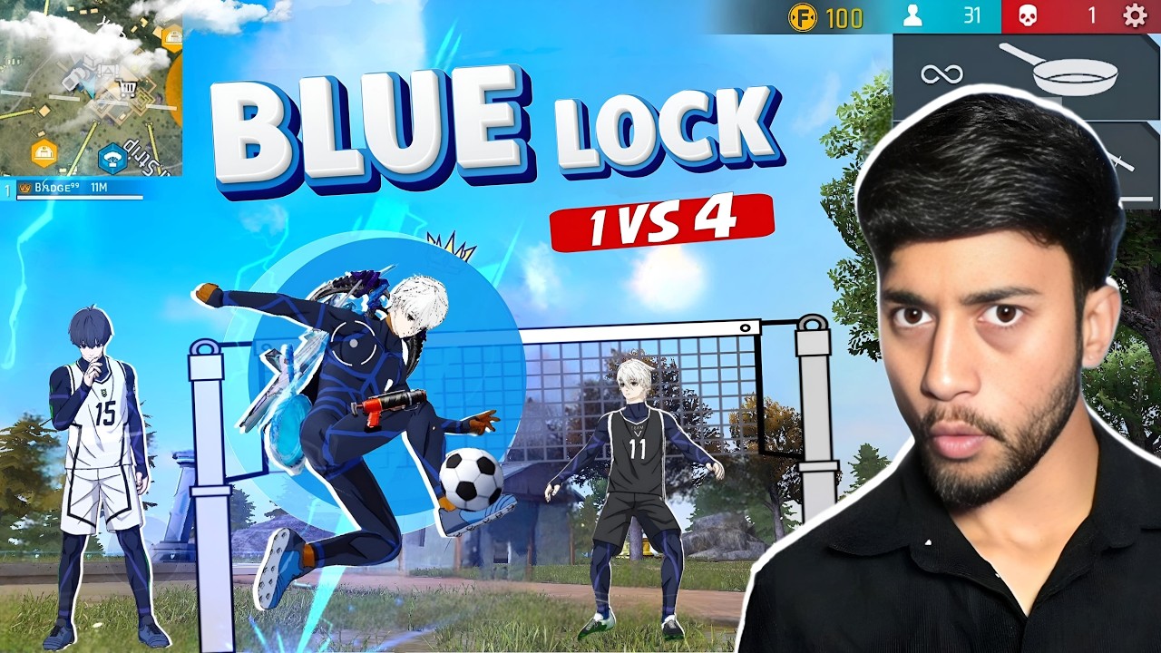 Blue Lock Football😱 Bundles Solo Vs Squad OP Gameplay - Free Fire Max ...