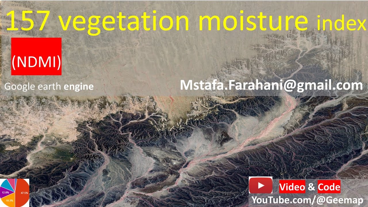 Estimate vegetation moisture index use satellite imagery LANDSAT remote sensing Google Earth ...