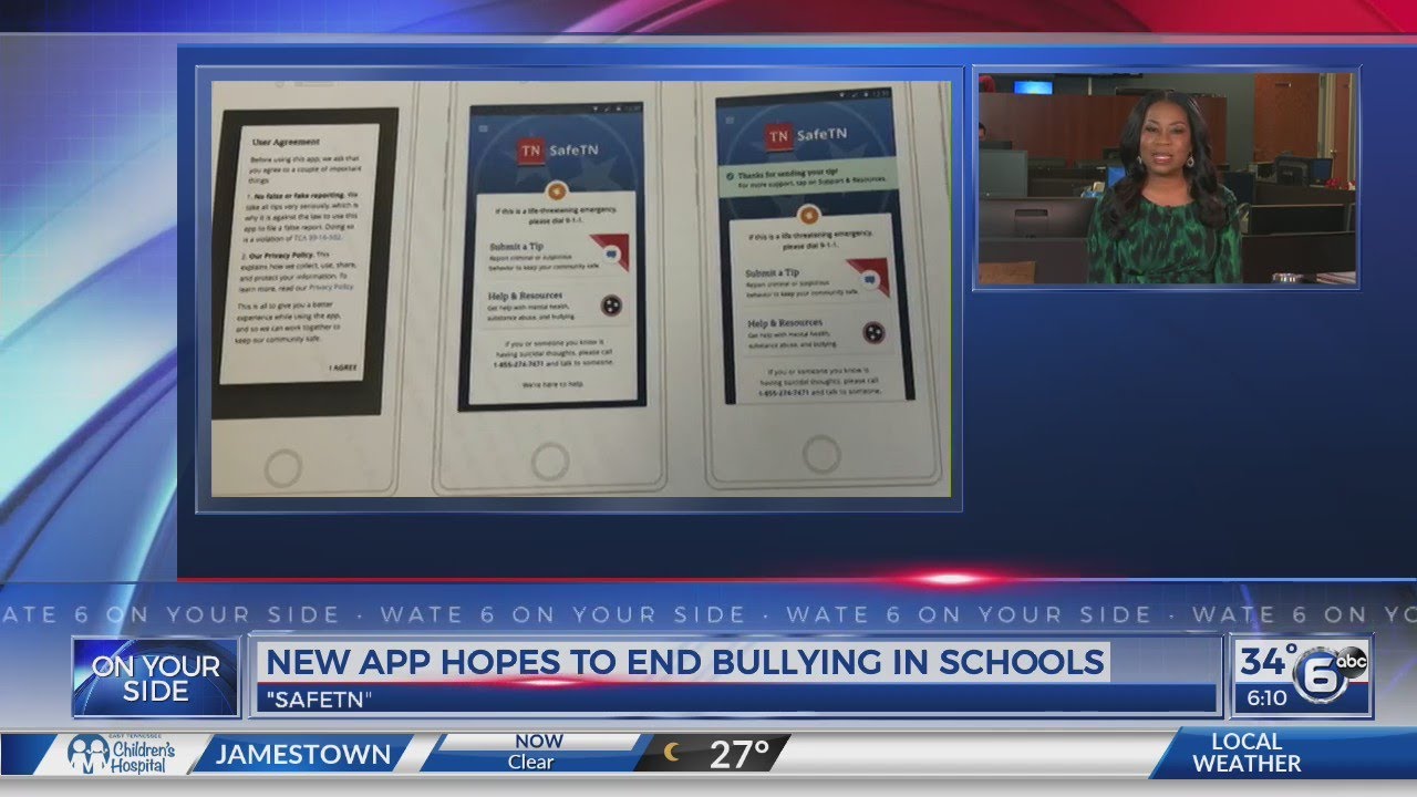 Safe-TN app aims to end bullying in schools - YouTube