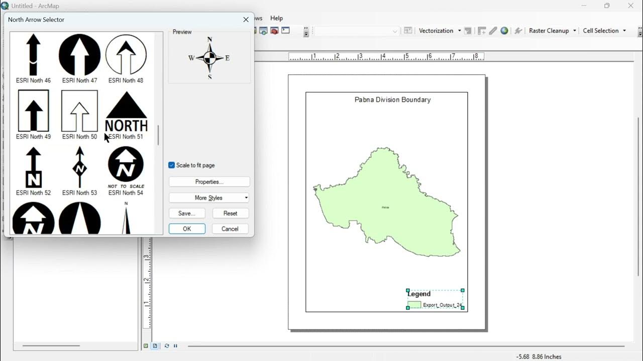 class 02 how to use shapefile basic . name , color , export data , print setup and title - YouTube