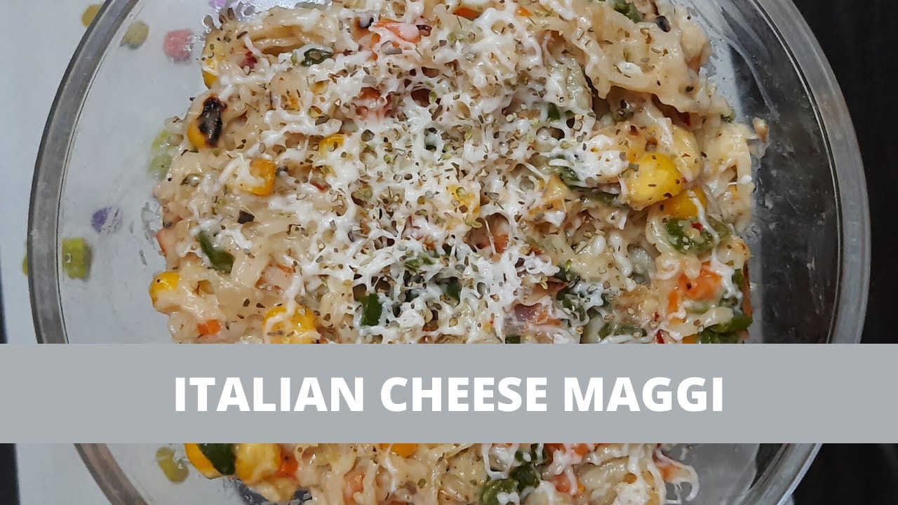 Italian Cheese Maggi | Maggi in white sauce | Cheese Maggie - YouTube