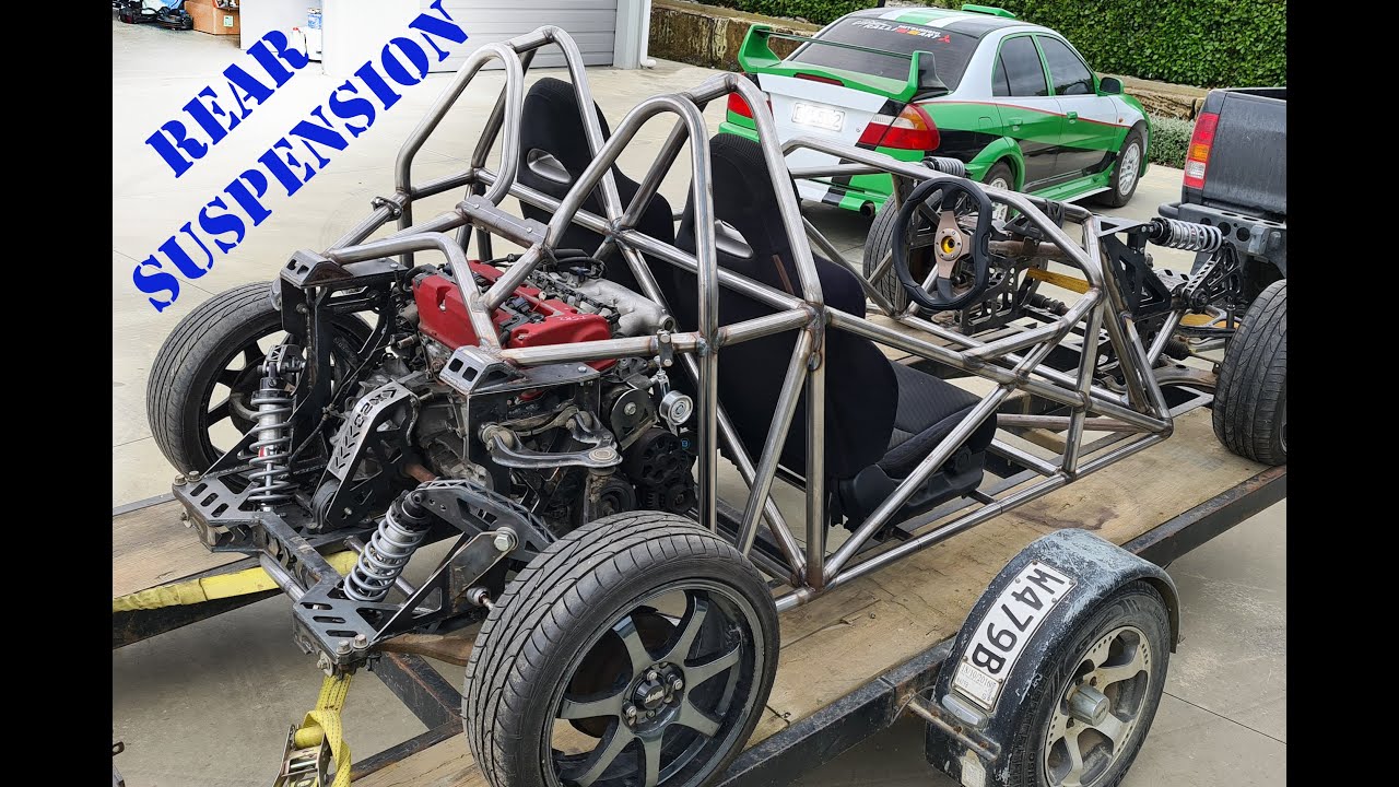 Scratch Build Design # 8 Rear Push Rod Suspension and puppy - YouTube