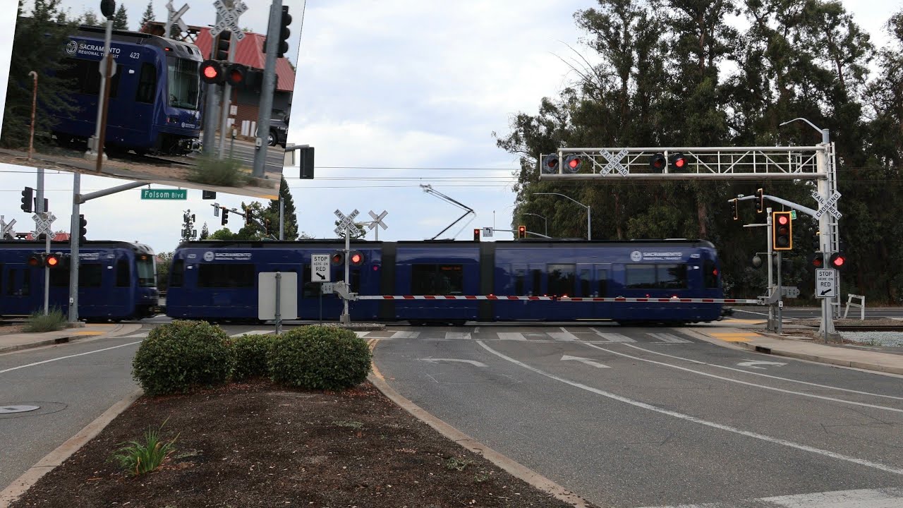 SacRT Light Rail With Car 423 Released in Service | Parkshore Dr ...
