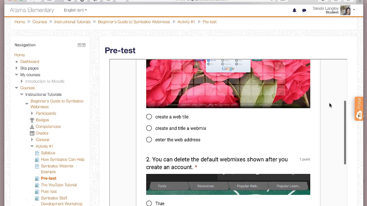Moodle Navigation Tutorial for The Beginner’s Guide to Symbaloo Webmixes Workshop - YouTube