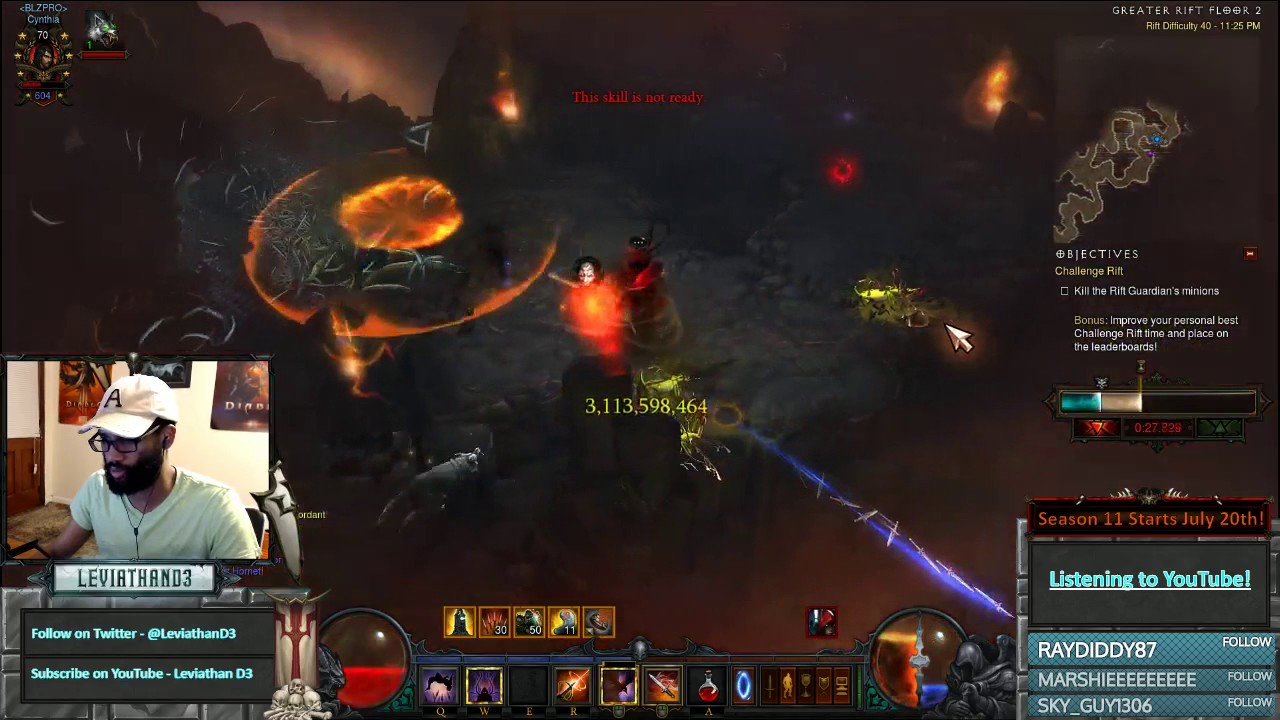 [Diablo 3] Challenge Rift #1 - Shadow Demon Hunter - Rank 24 - 2:09.400 ...