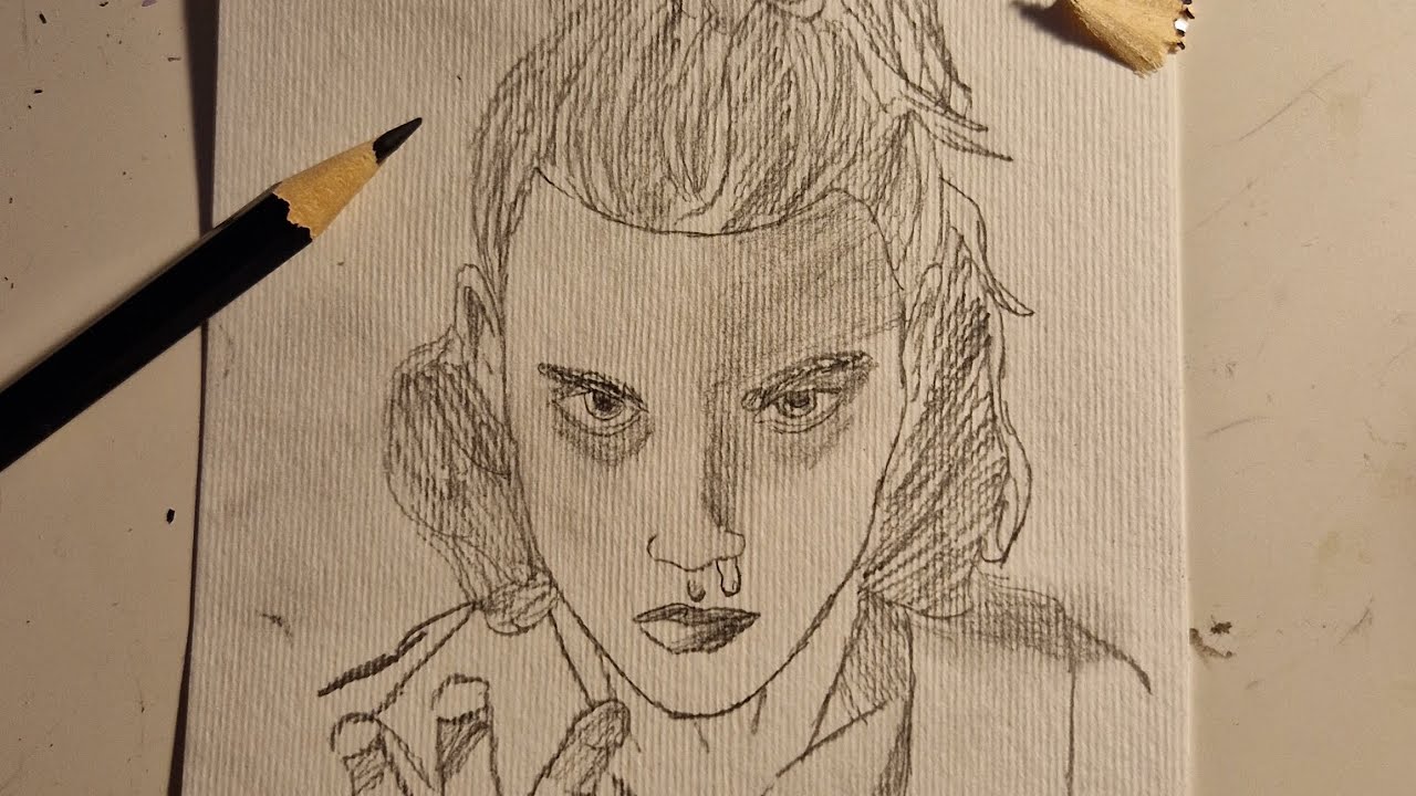*ELEVEN* drawing tutorial *STRANGER THINGS* - YouTube