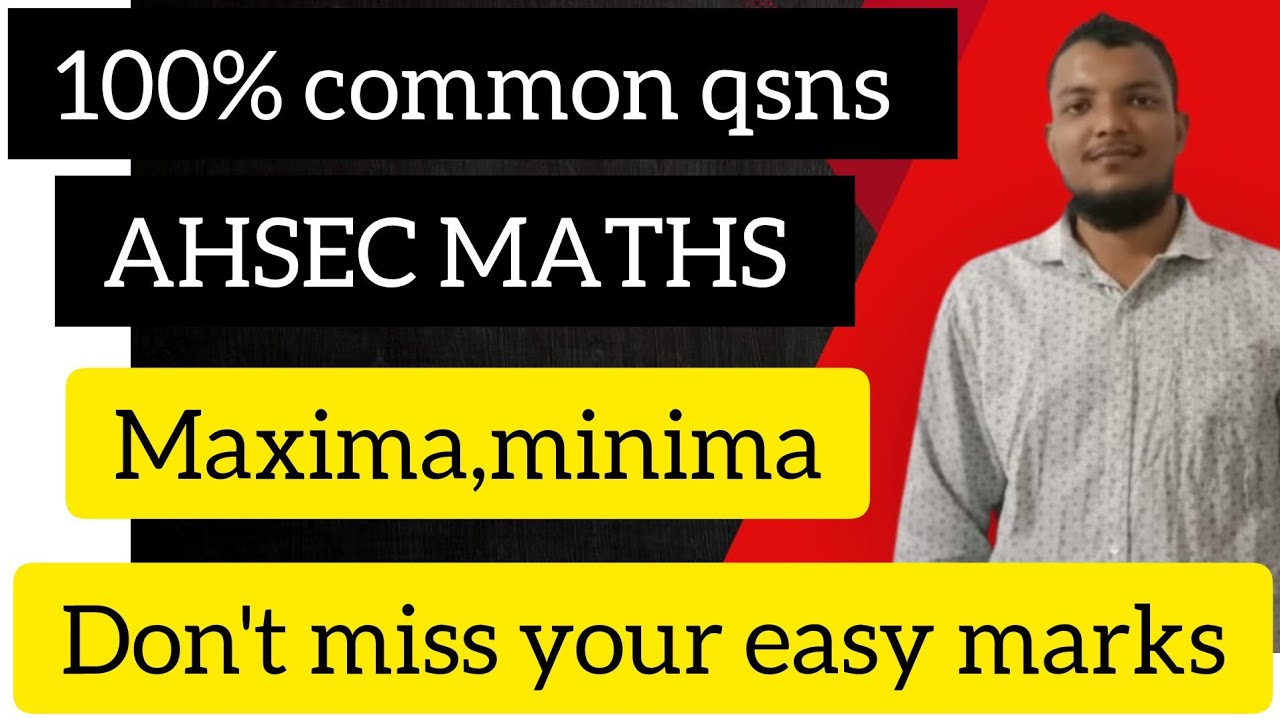 class 12 maths 100% common qsns (maxima ,minima ) application of ...