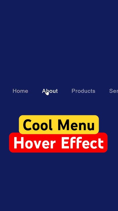 Cool CSS Menu Hover Effect | CodeWise | #shorts #csshovereffects - YouTube