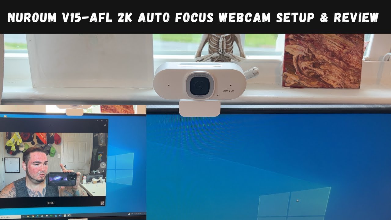 NUROUM V15-AFL 2K Auto Focus Webcam Setup & Review - YouTube