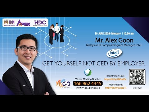 GET YOURSELF NOTICED BY EMPLOYER by Mr. Alex Goon (Intel) - YouTube