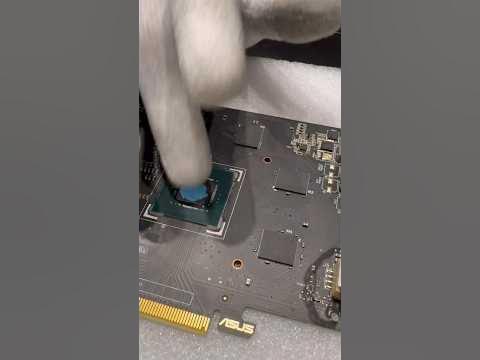 Что будет, если нанести жидкие термопрокладки на чип? #компьютеры # ...