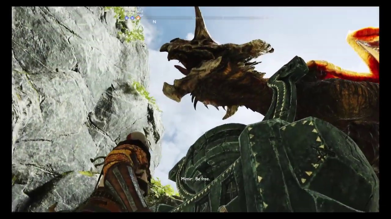 God of War The flight of Fafnir using the dragon to eliminate the ...