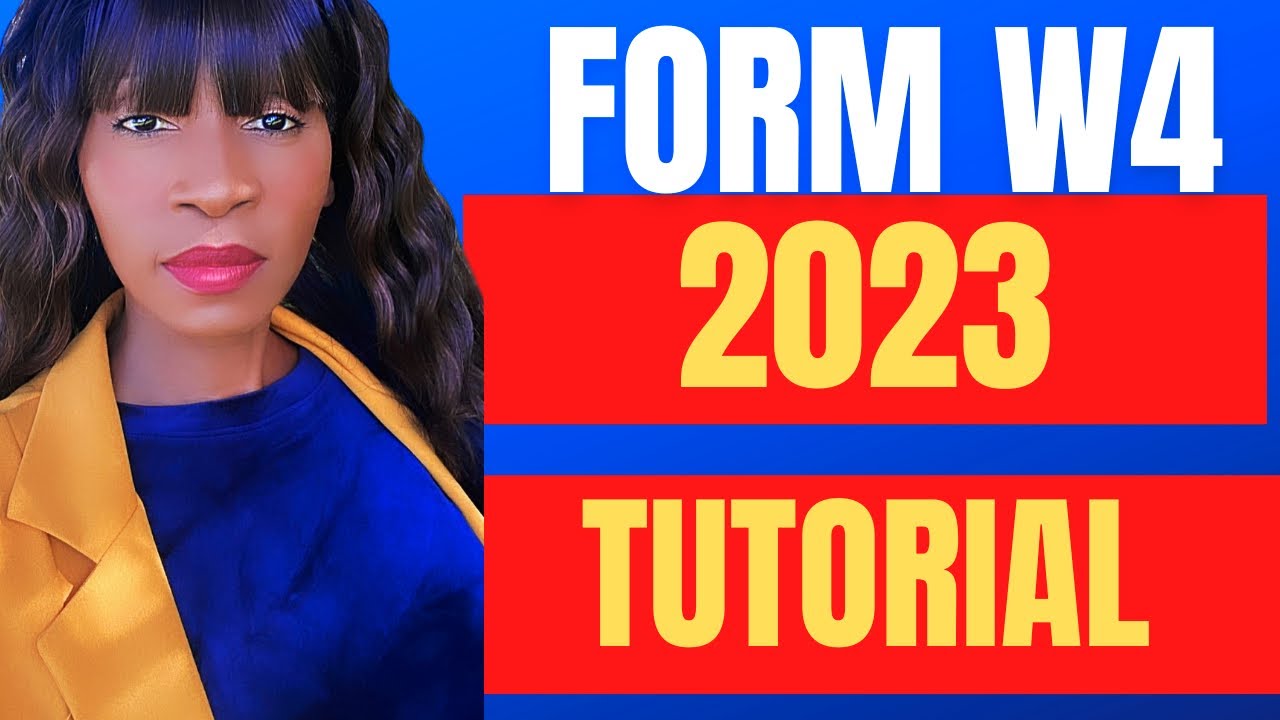 HOW to FILL out IRS FORM W4 2023 - YouTube