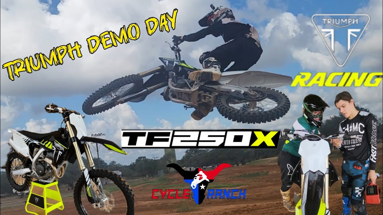 Triumph Demo day at Cycle Ranch - YouTube