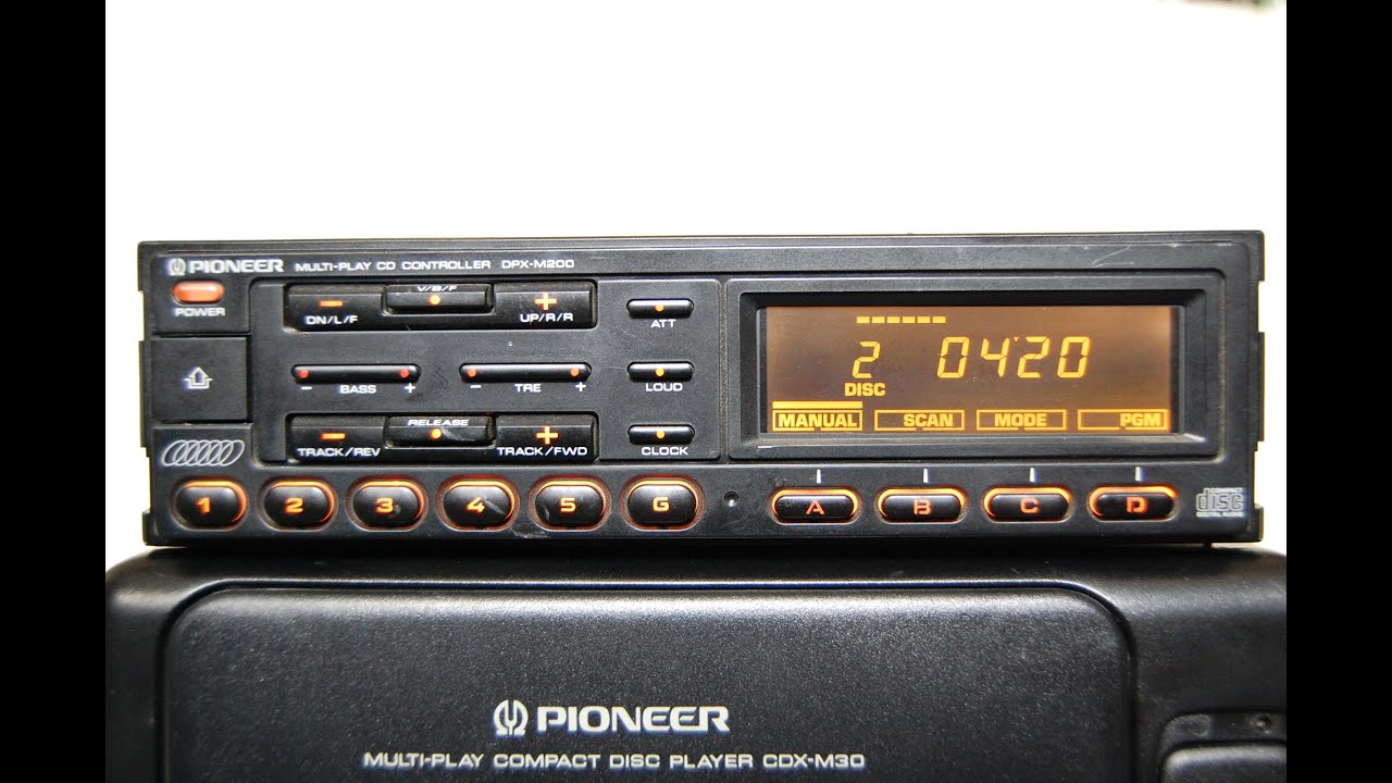 Vintage Pioneer DPX-M200 Multi-Play CD Controller w/CDX-M30 rare - YouTube