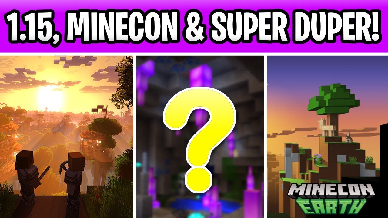 Minecraft 1.15 News, Minecon Earth 2019 & Super Duper Graphics Pack! 10 ...