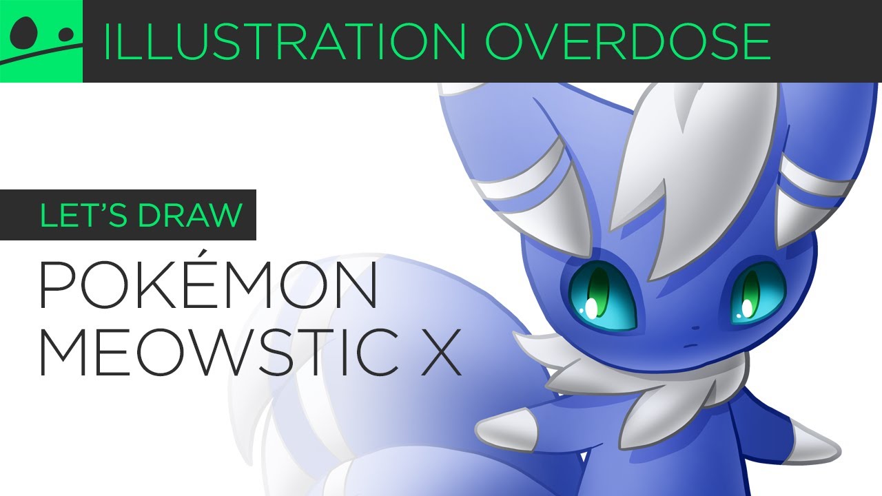 Let's Draw Pokemon 678 - Meowstic X - YouTube