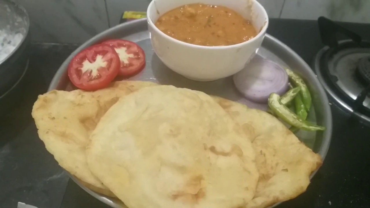 Bhaturas Using Atta and Maida with Channa Masala - YouTube