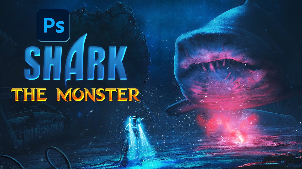 Creating THE MONSTER SHARK In Photoshop! | Photo Manipulation - YouTube