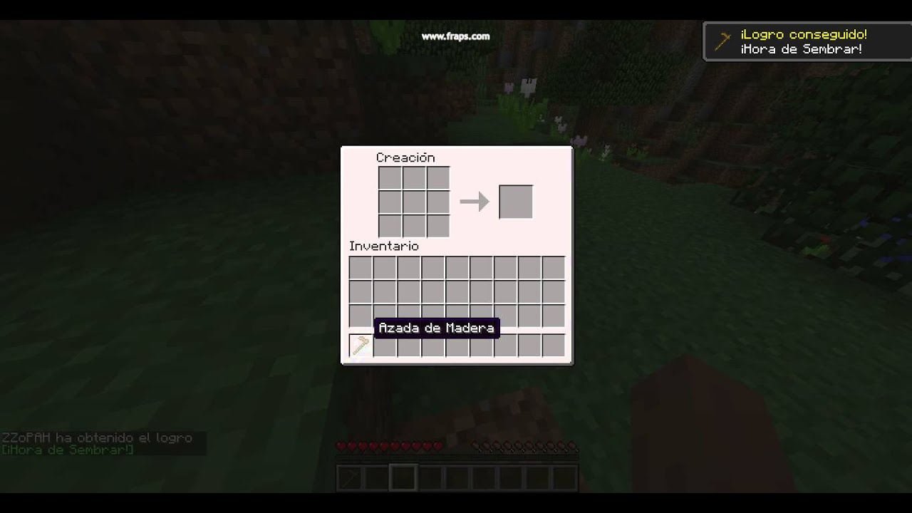 Como hacer azada en minecraft - YouTube