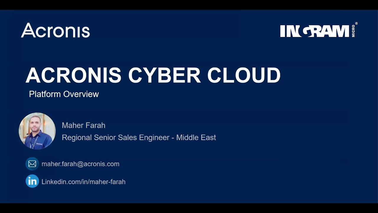 Introduction to Acronis Cyber Cloud - YouTube