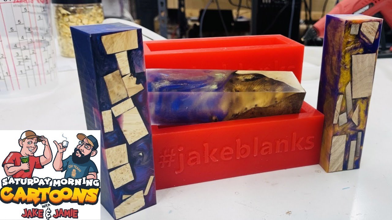 LIVE Resin Casting - Handle Blanks and More Handle Blanks! - YouTube