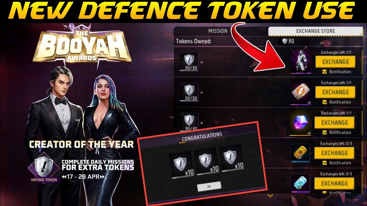 How To Use New Defence Token | Free Fire New Defence Token Kya Hai ...