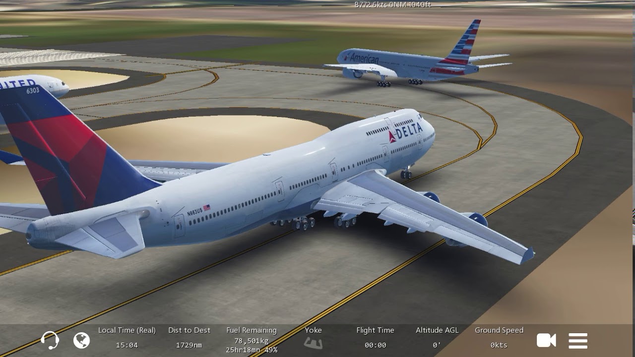 Infinite Flight Delta 747-400 KATL-KLAX [FULL FLIGHT] - YouTube