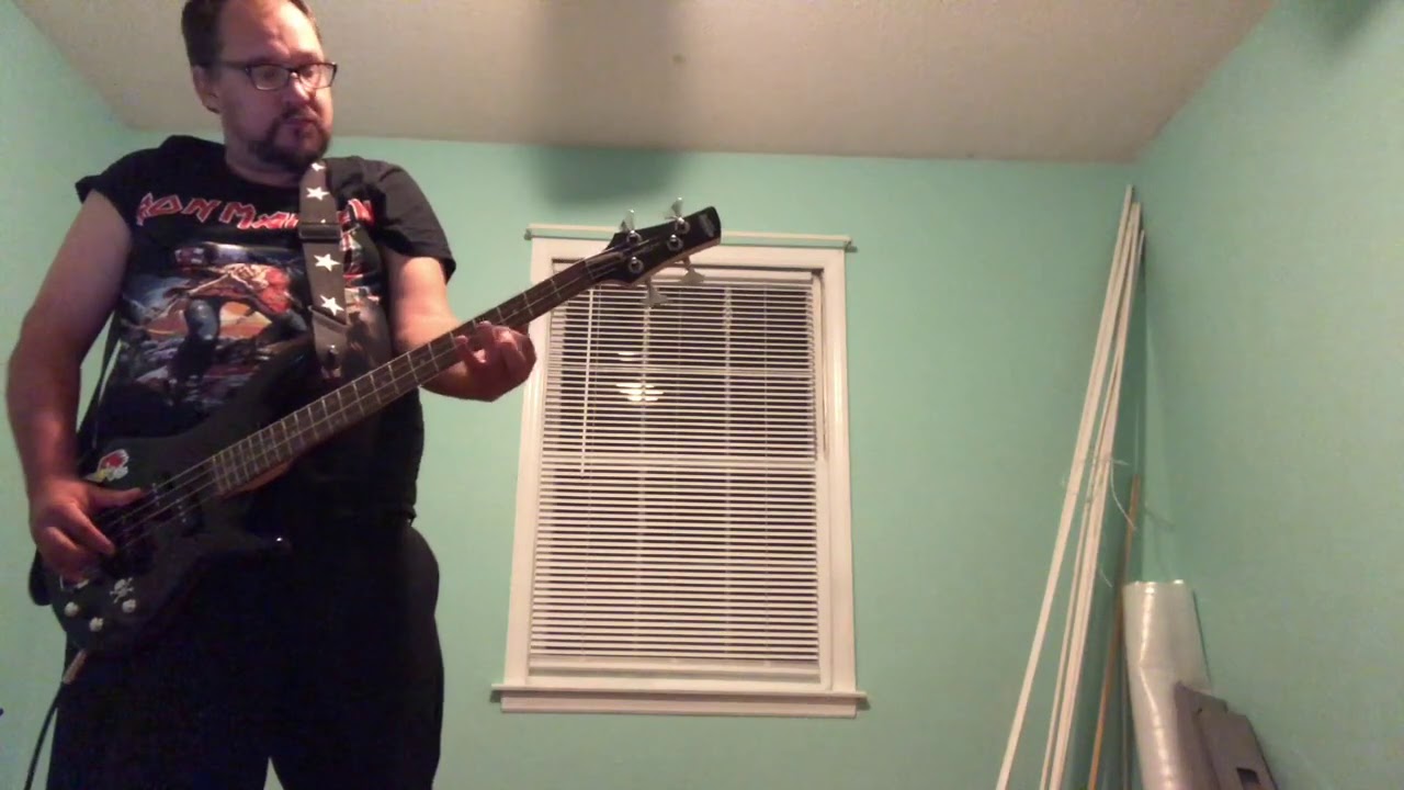 Bass Player Attempts National Anthem, God bless America - YouTube