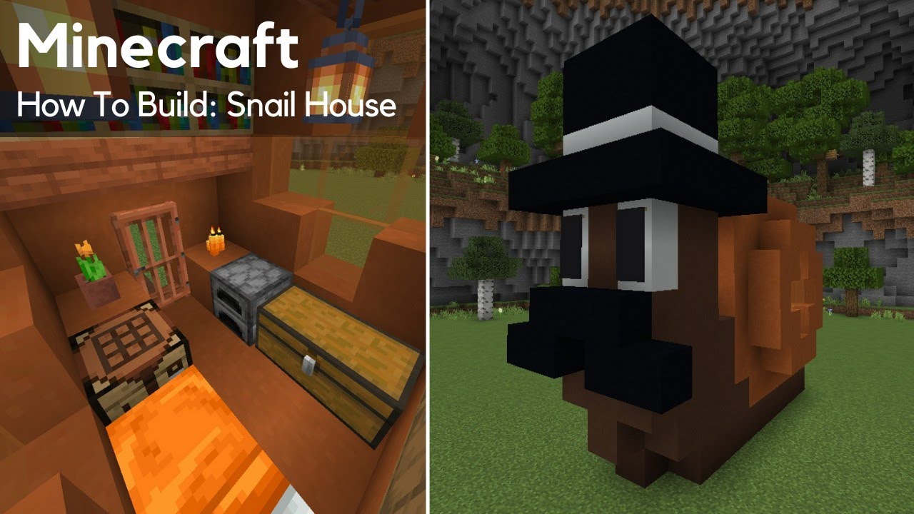 How To Build A Snail House | Minecraft Build Tutorials #28 - YouTube
