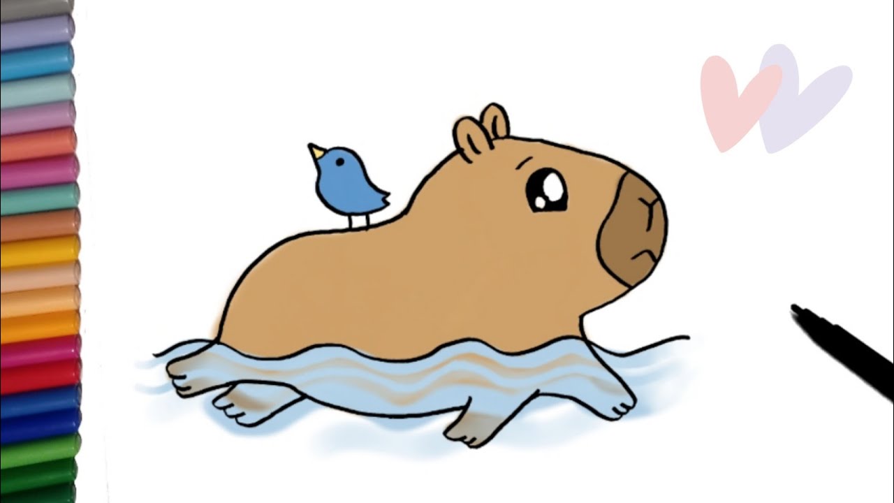 How to Draw a Capybara I Easy Drawing Step by Step - YouTube