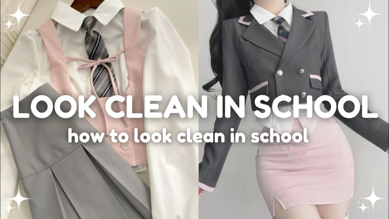 how to look clean and put together at school 🏫 look clean in school ...