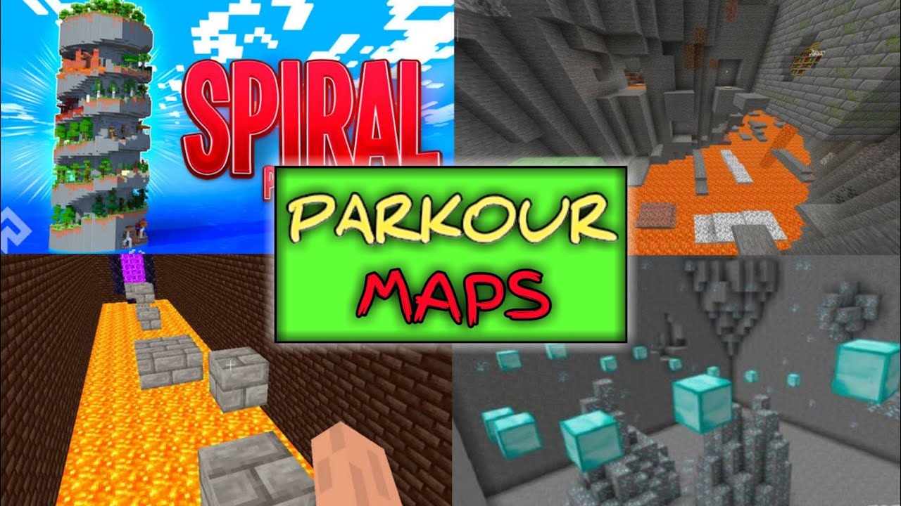 The Best 3 Parkour MAPS for Minecraft PE - YouTube