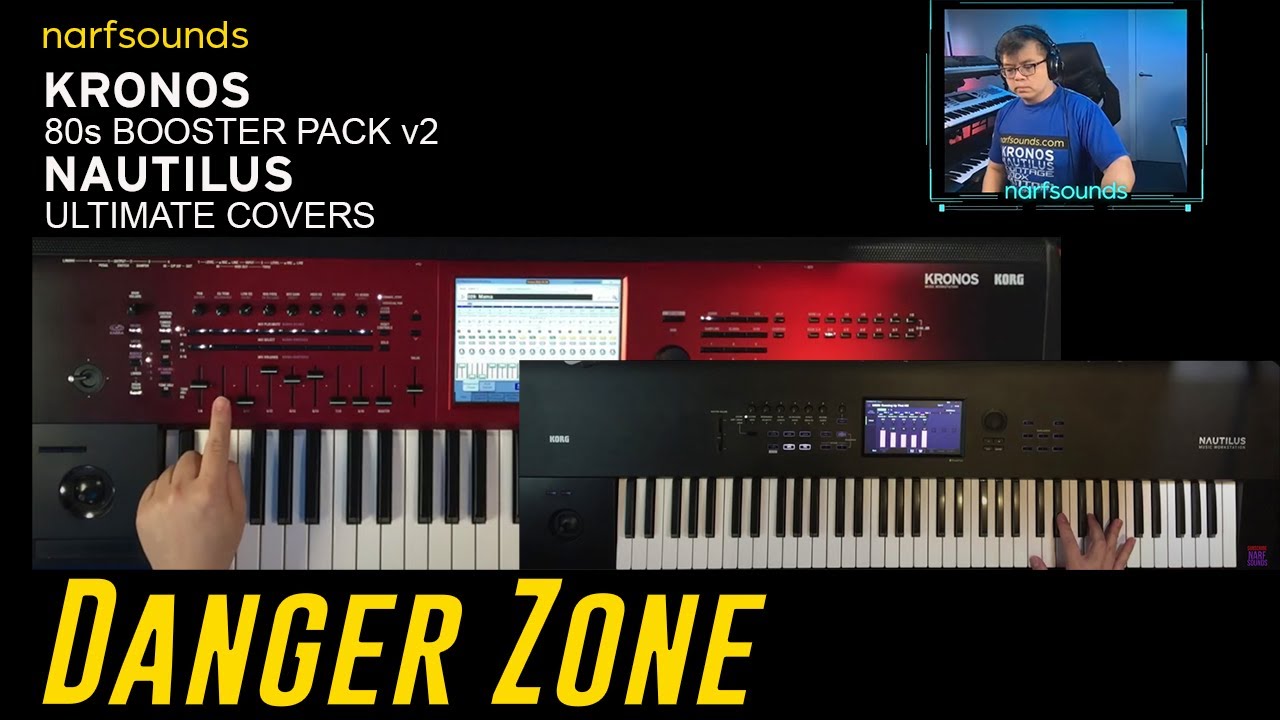 Danger Zone Guitar Keyboard Cover Korg Kronos 80s Booster Pack V2 ...