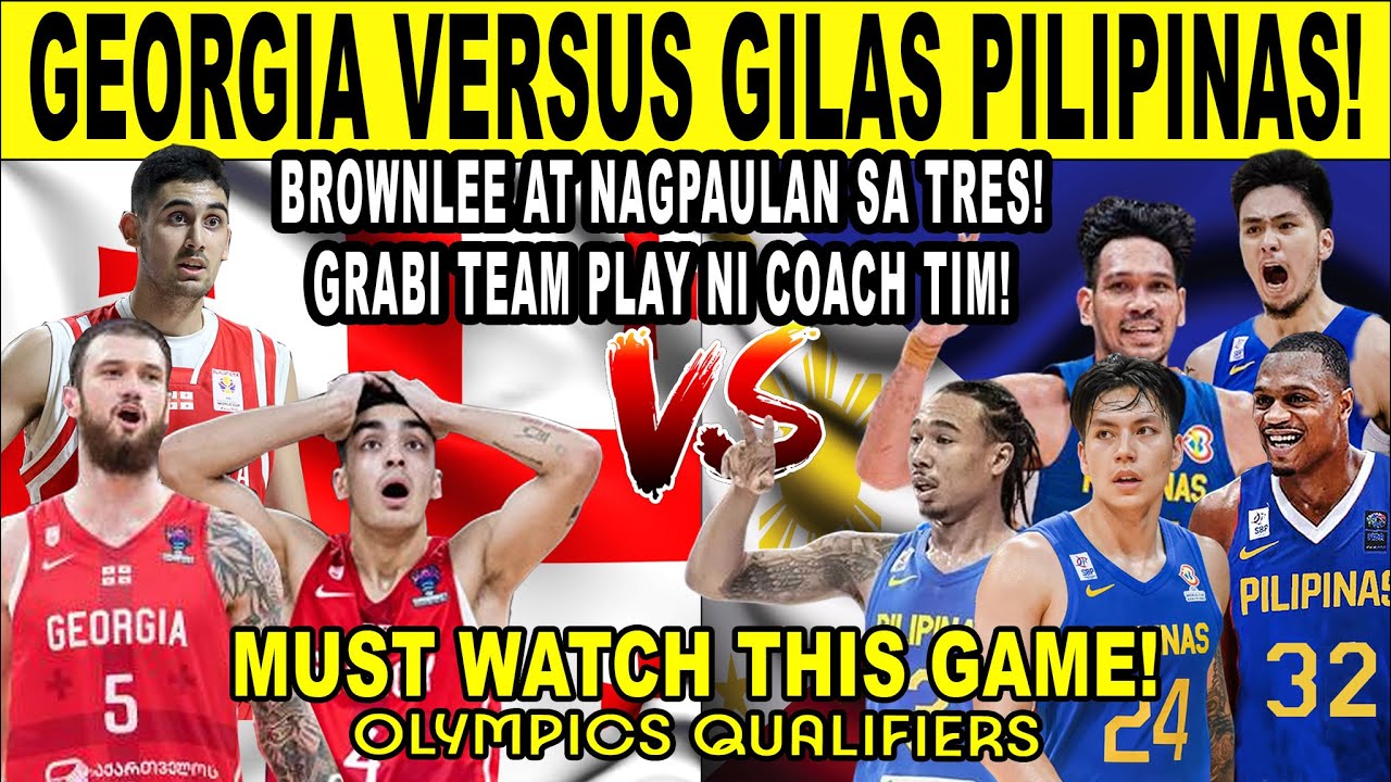 GILAS PILIPINAS vs GEORGIA! Brownlee at Kai Sotto Grabi Nagpaulan ng ...