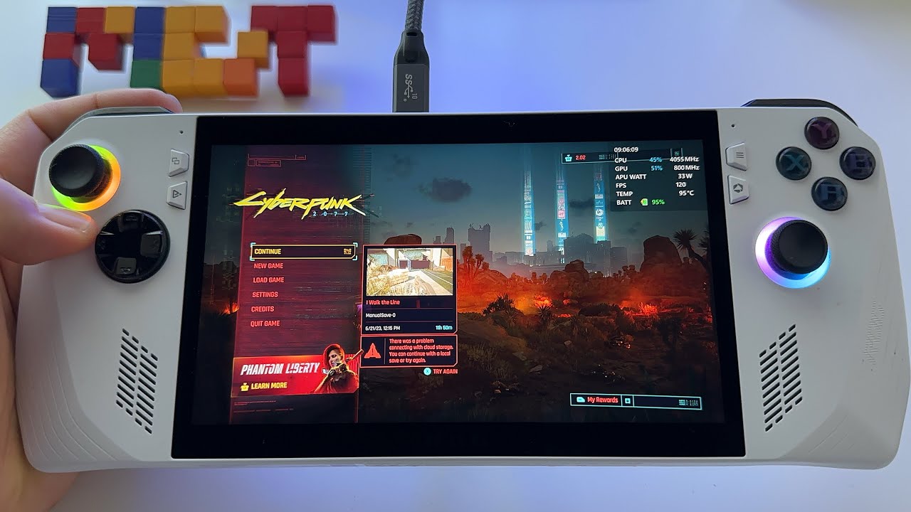 Cyberpunk 2077 | Asus Rog ALLY 900p gameplay | RC71L Z1 Extreme - YouTube