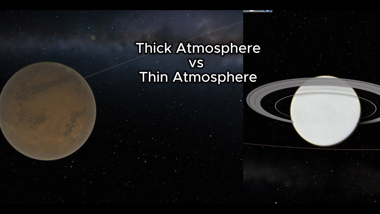 Flying in a thick atmosphere vs. flying in a thin atmosphere KSP/KSS2 ...