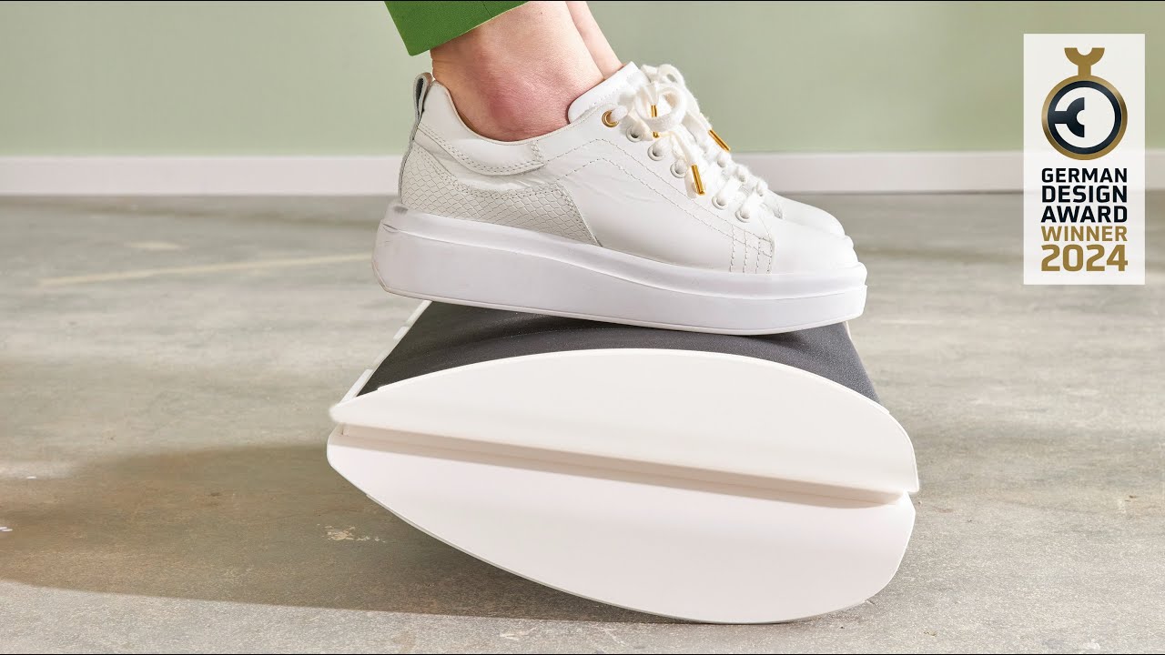 Leitz Ergo Adjustable Computer Foot Rest - product video - YouTube