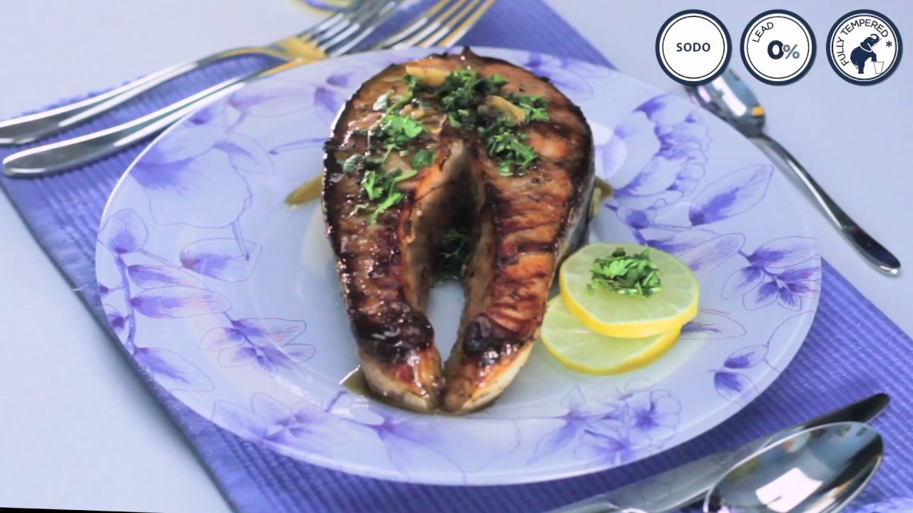Maple Fish Recipe - Luminarc Altesse Blue - YouTube