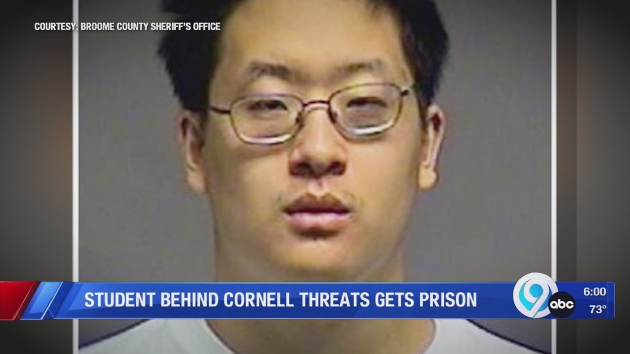 Student behind Cornell threats sentenced to prison - YouTube