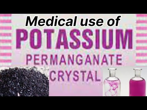 Medical use of potassium permanganate||Use of KMnO4|| antiseptic and ...