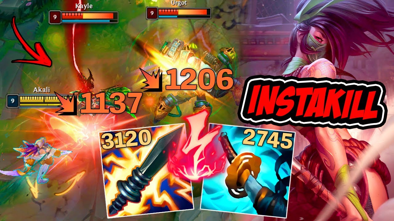 AKALI AD E AP BUILD DE INSTAKILL COM OS NOVOS ITENS !! - LEAGUE OF ...