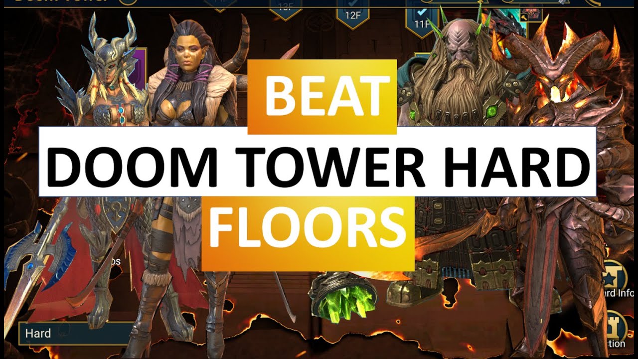 Doom Tower Hard Floors, Multiple Options | Raid Shadow Legends - YouTube
