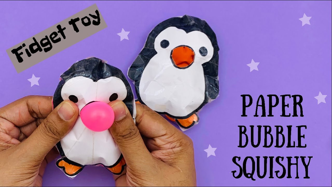Paper Squishy Toy / How to Make fidget toy With Paper At Home / Paper ...