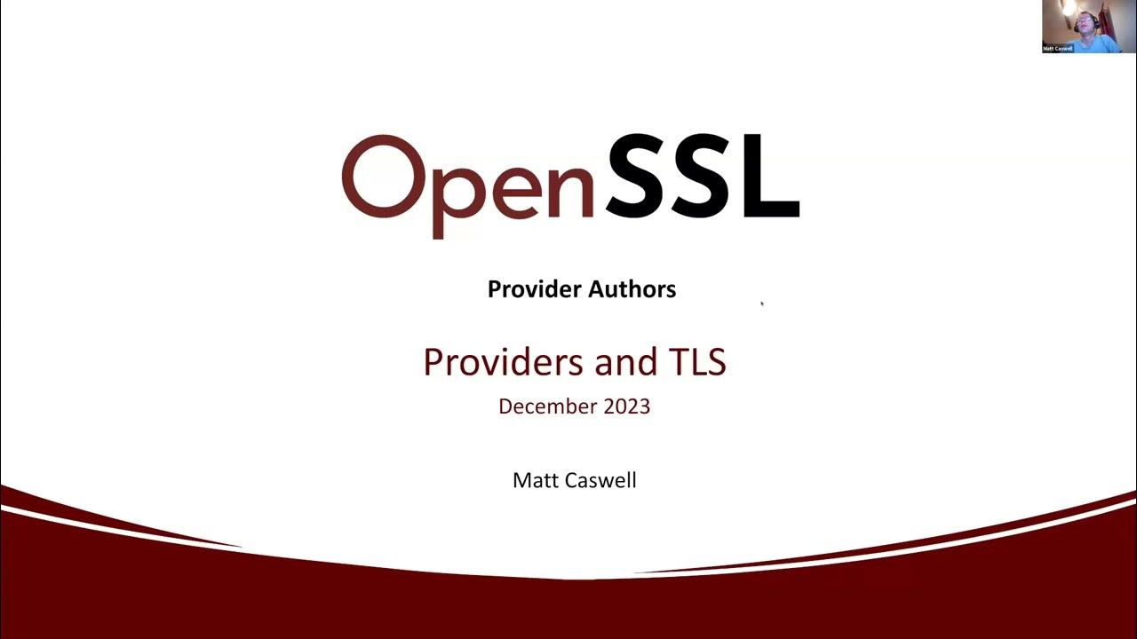OpenSSL Providers and TLS - YouTube