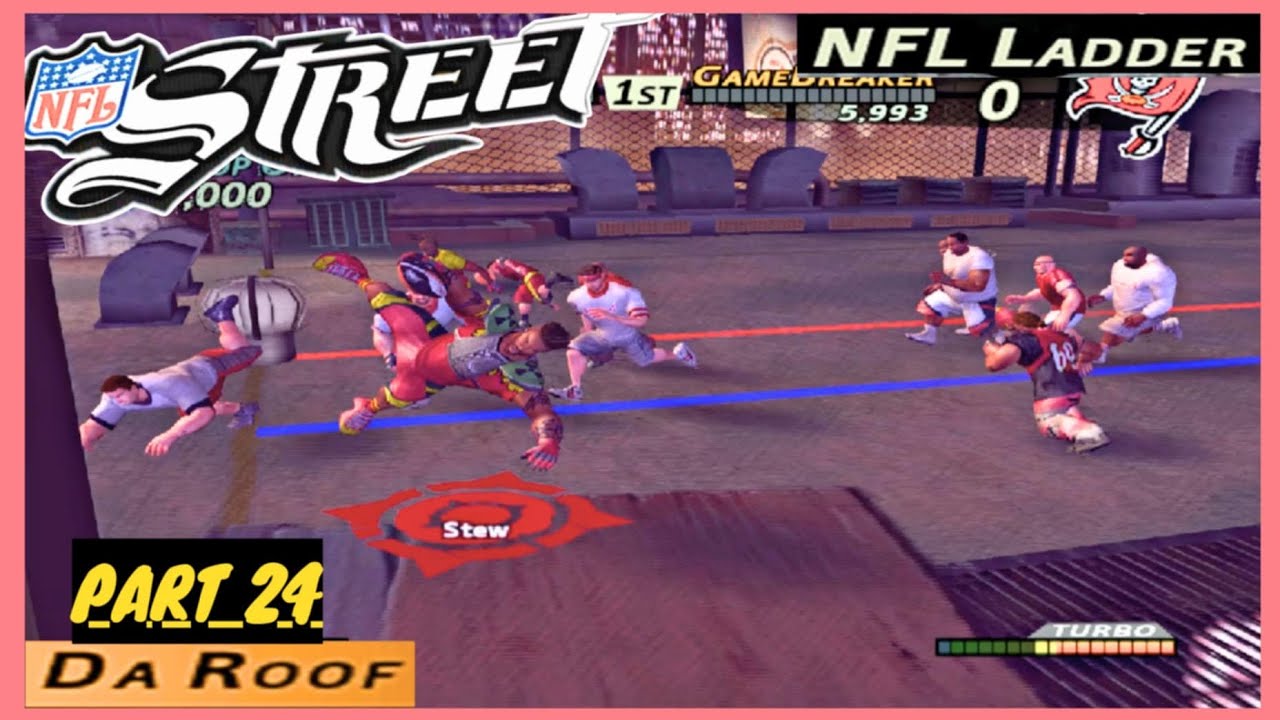 NFL STREET | WALKTHROUGH PART 24 | DA ROOF | NFL LADDER (4K 60 FPS ...