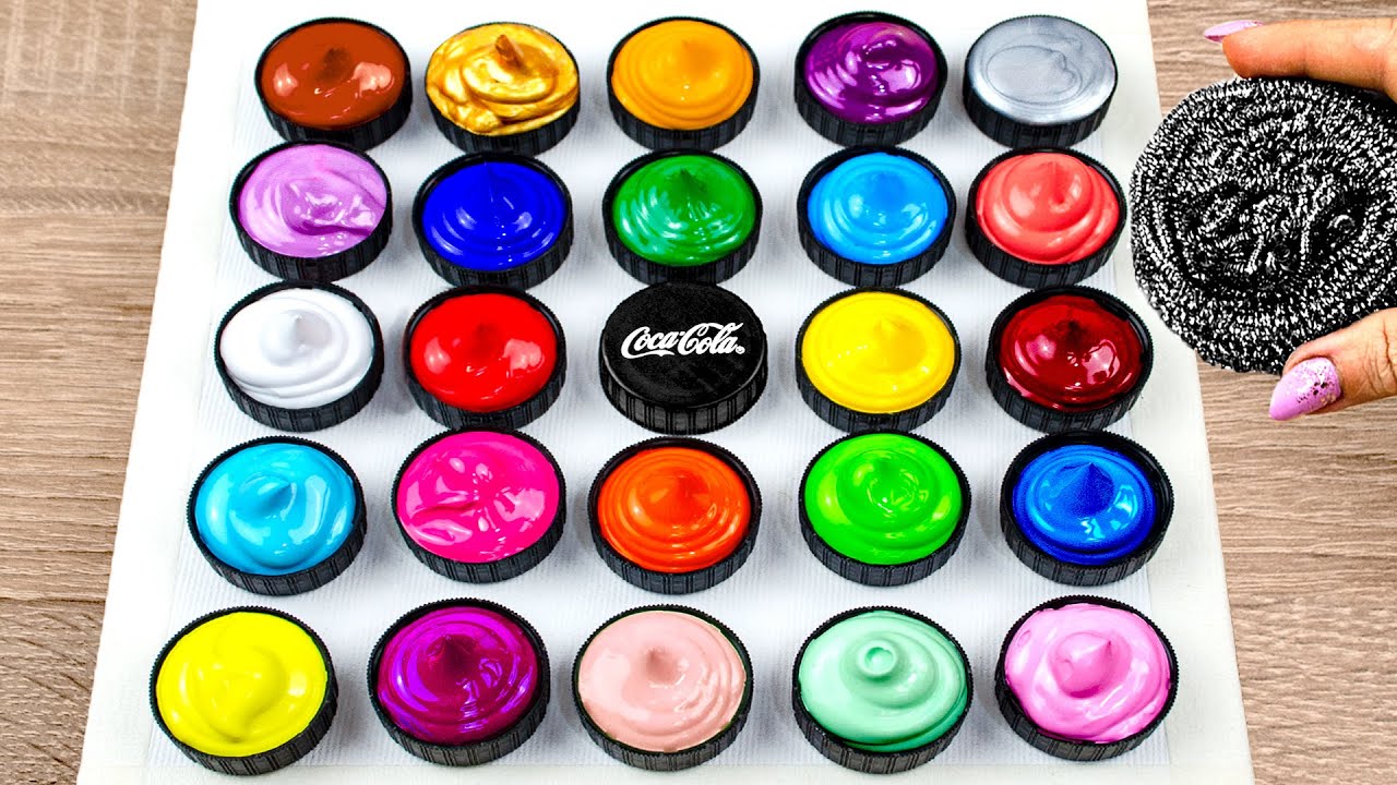 Easy Painting Ideas Using Bottle Caps Anyone Can Try! - YouTube