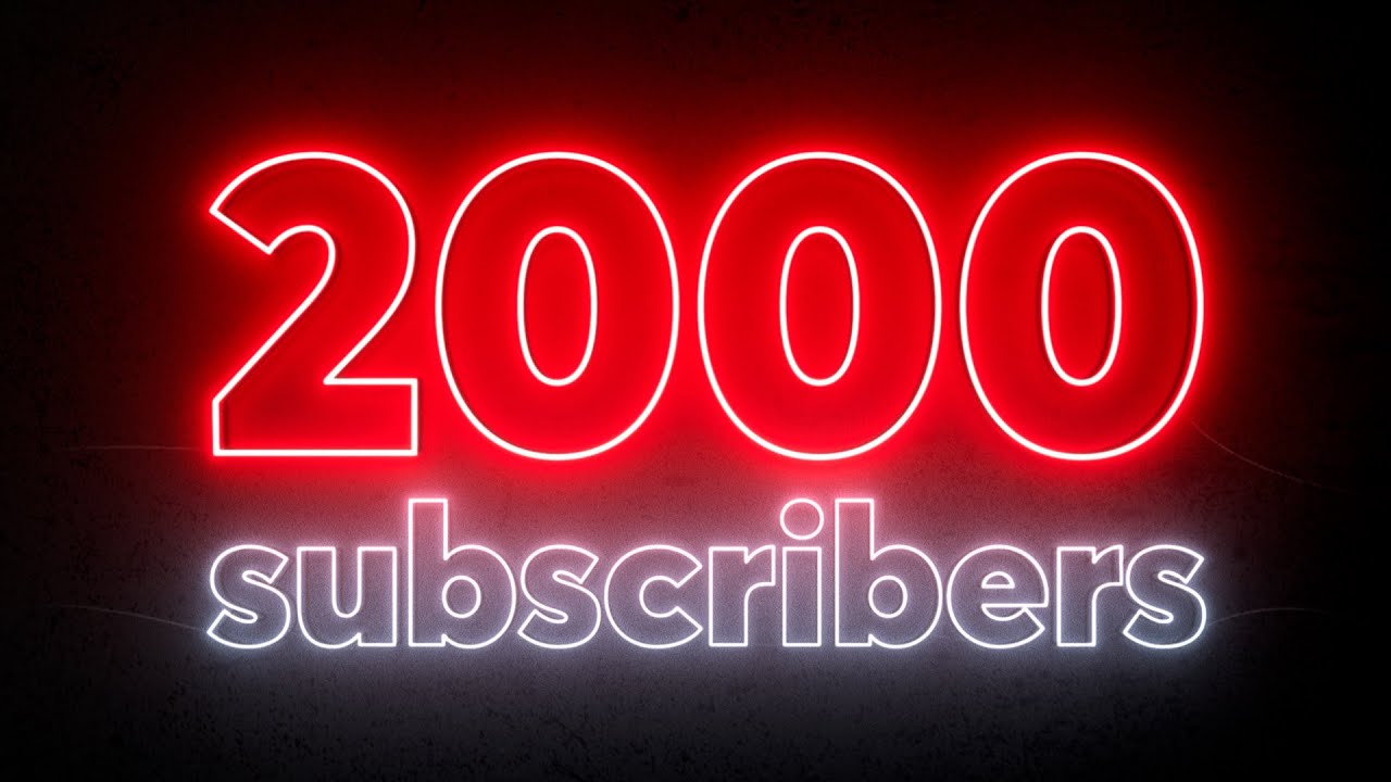 2000 subscribers | Thank you! - Many more videos to come :) - YouTube